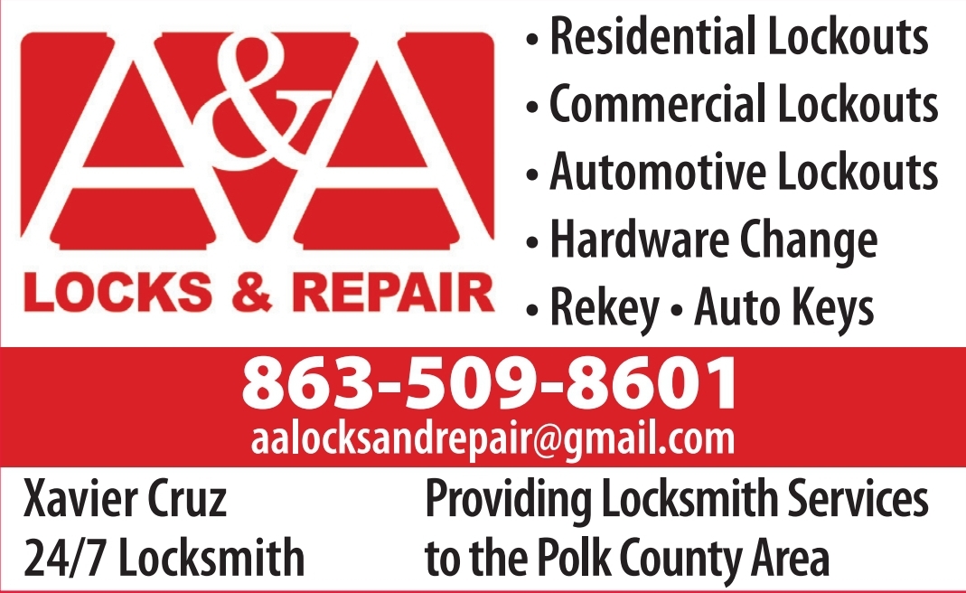 AA locks and Repair - Emergency Locksmith Services 24/7 Polk County